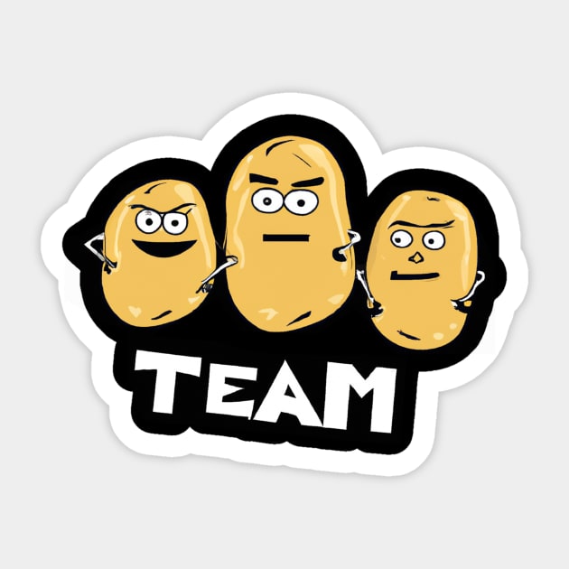 Cute Potato Funny Cute Potato Sticker Teepublic